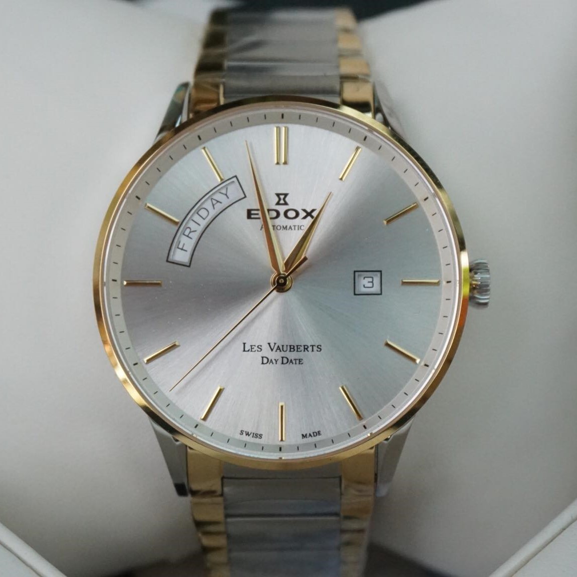 Đồng hồ Edox Automatic Day Date 83011-357J-AID